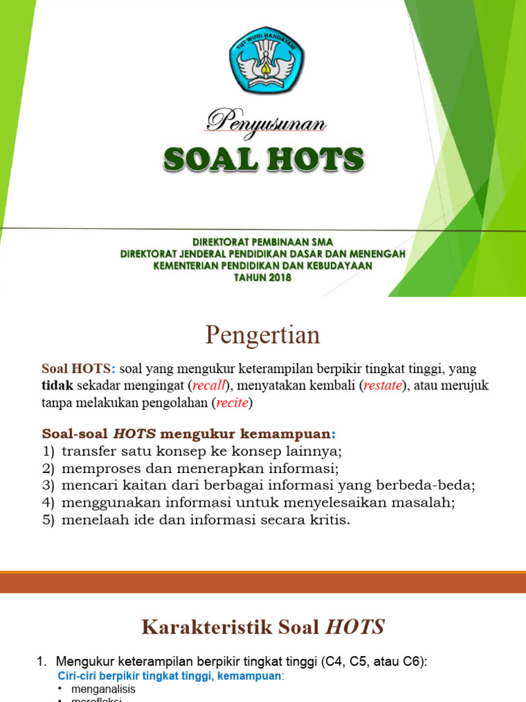 Penyusunan Soal Hots | PDF