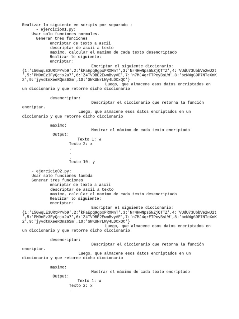 Encriptar y Desencriptar Texto en Python | PDF | Métodos y materiales de enseñanza | Informática
