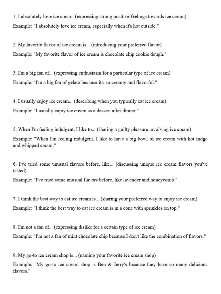 Ice Cream | PDF | Ice Cream | Cream