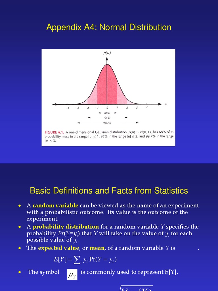 Appendix A4: Normal Distribution | PDF | Bias Of An Estimator | Normal ...