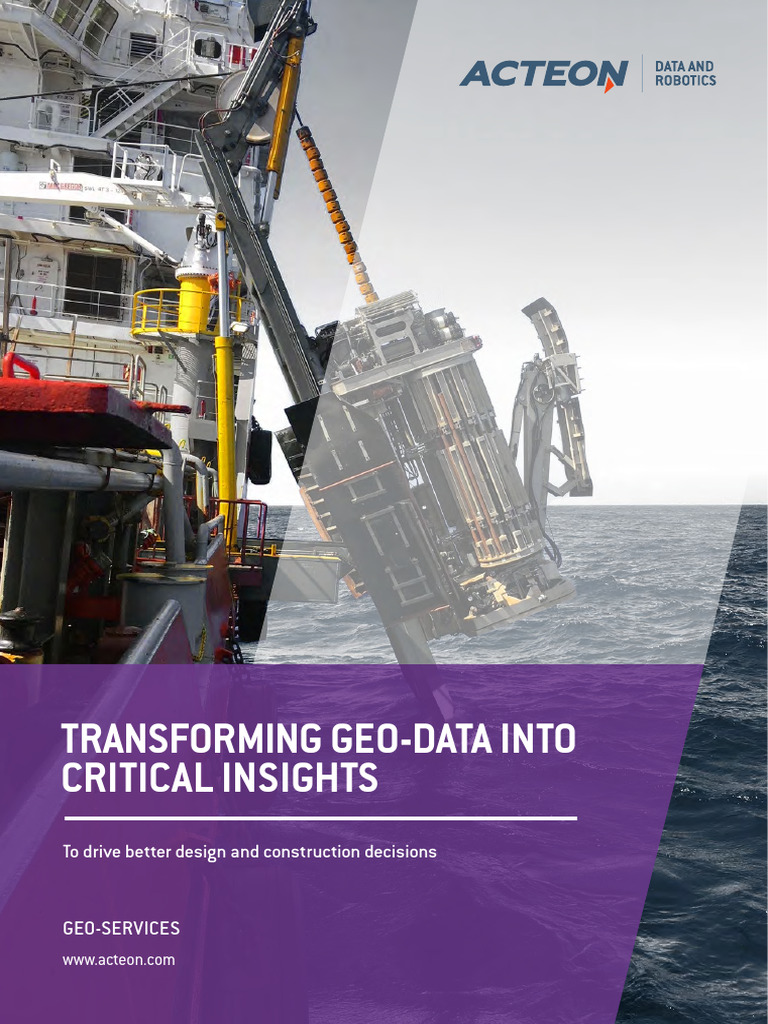 Acteon Geo-Services: Marine Survey Solutions | PDF | Geotechnical ...