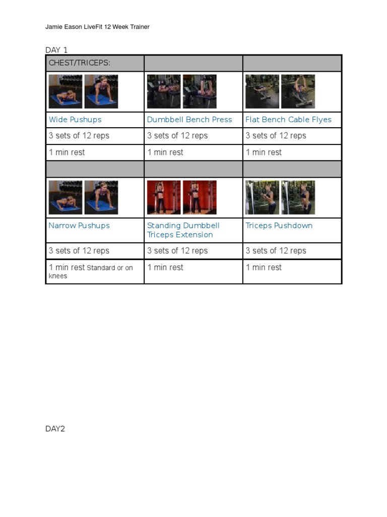 Jamie Eason Livefit Trainer | PDF | Weight Training | Physical Exercise