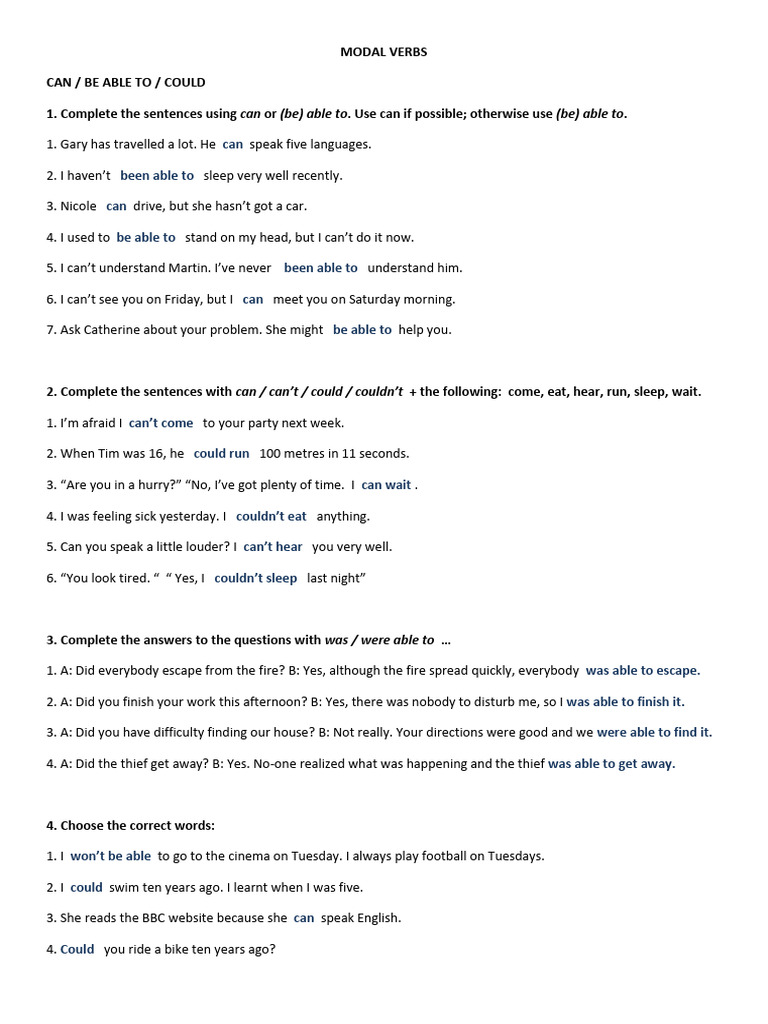 ficha-33-modal-verbs-con-soluciones | PDF