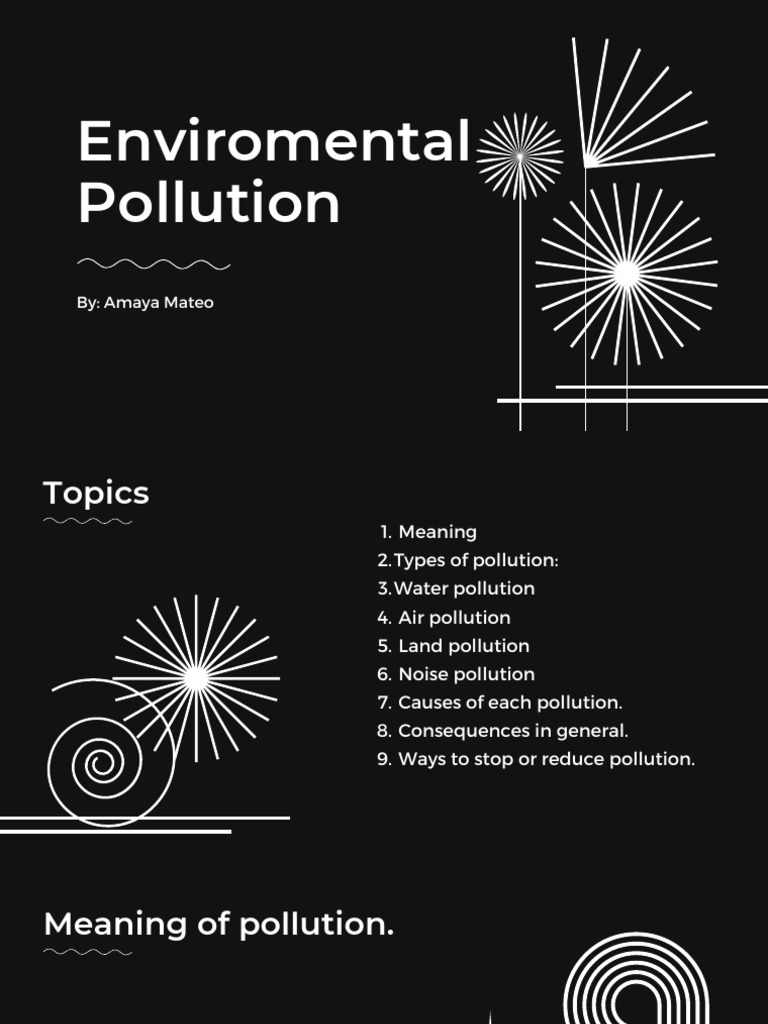 Pollution Presentation. | PDF | Air Pollution | Pollution