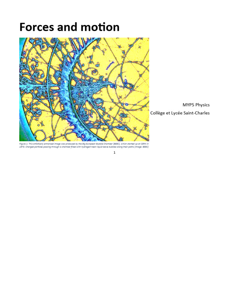 Motion Handout | Download Free PDF | Force | Buoyancy