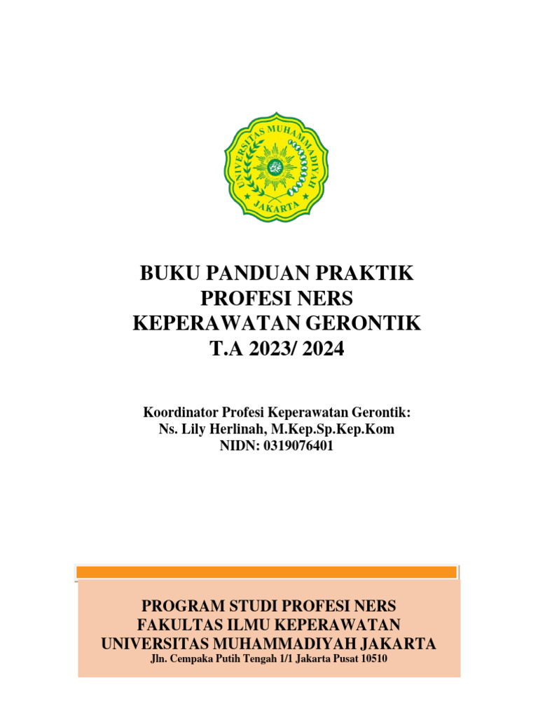 RPS - BPKM Gerontik Ners 2023 - 2024 Genap | PDF | Bisnis