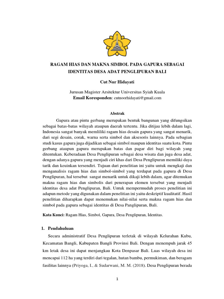 Jurnal Ilmiah Cut Nur Hidayati | PDF