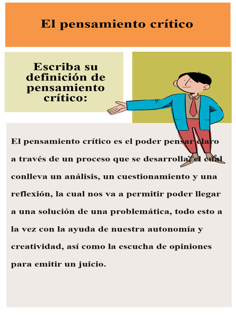 Pensamiento Crítico | PDF | Crecimiento personal y profesional