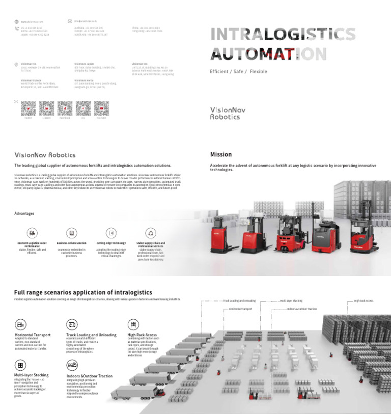 VisionNav Brochure 2023 | PDF | Logistics | Automation