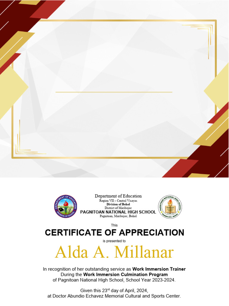 Certificate-of-Appreciation | PDF
