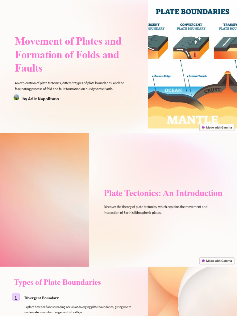 Movement of Plates and Formation of Folds and Faults | Download Free ...