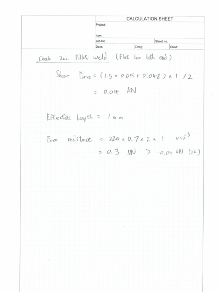 Weld Length Calculation | PDF