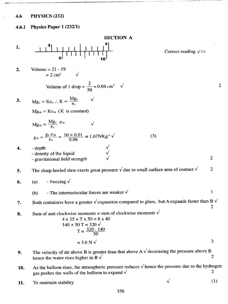 2015 Kcse Physics PP1 PP2 PP3 | PDF