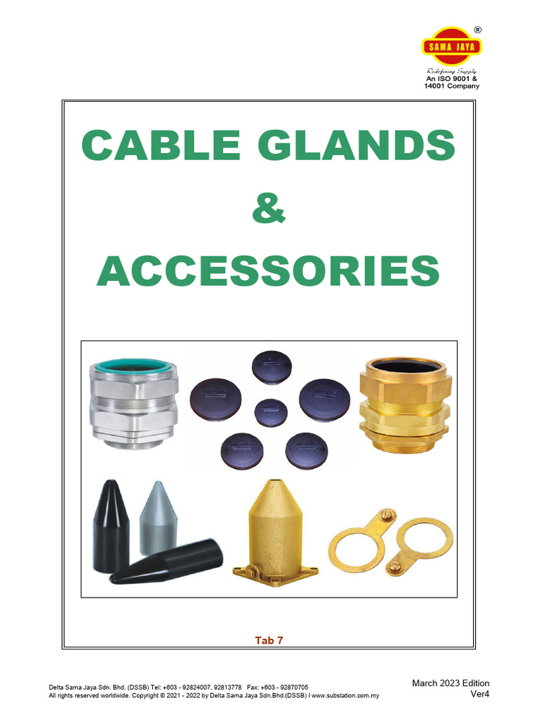 7 Cable Glands | PDF | Pipe (Fluid Conveyance) | Washer (Hardware)