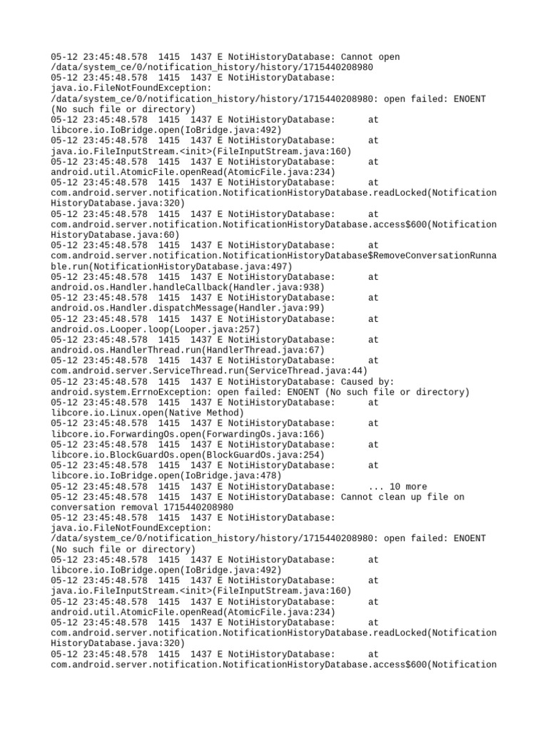 Log | PDF | Java (Programming Language) | Android (Operating System)
