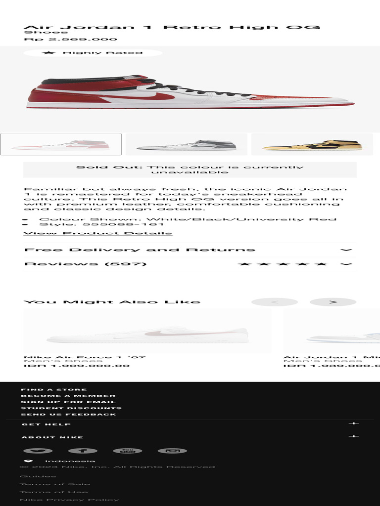 Air Jordan 1 Retro High OG Shoes. Nike ID | PDF