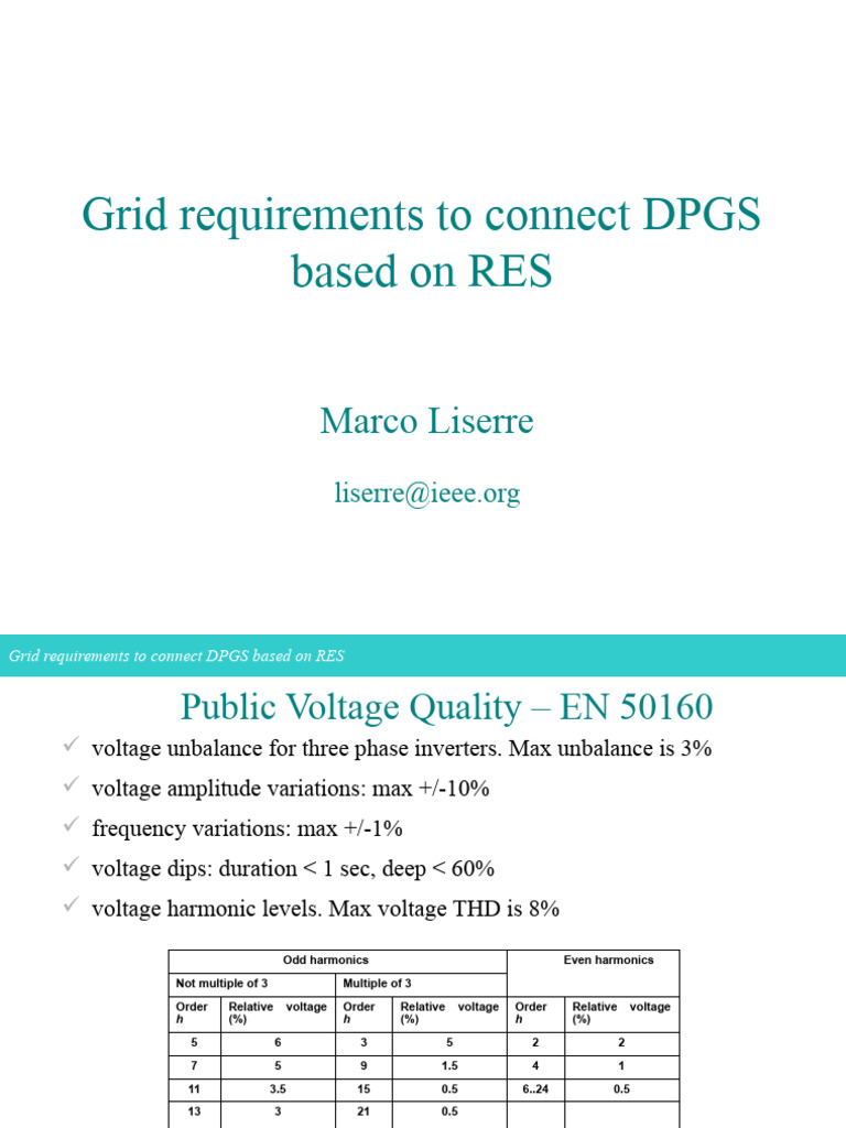 Grid Requirements | PDF | Electrical Engineering | Power Engineering