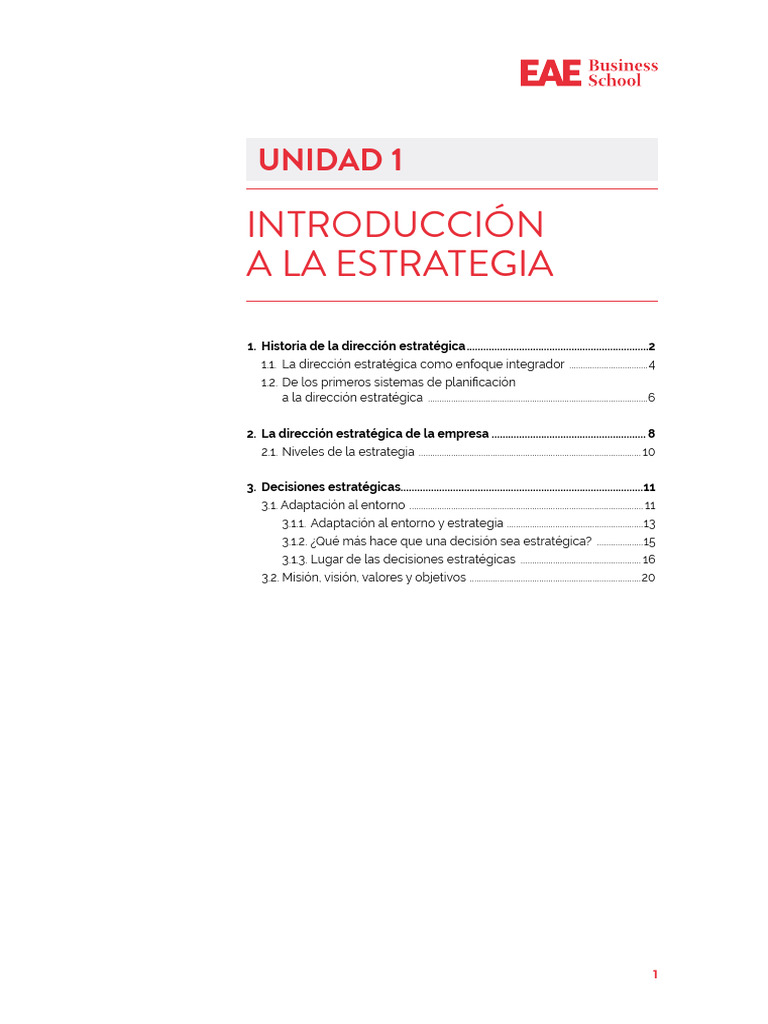M1U1 - Introducción A La Estrategia - 22021 | PDF | Business | Planificación
