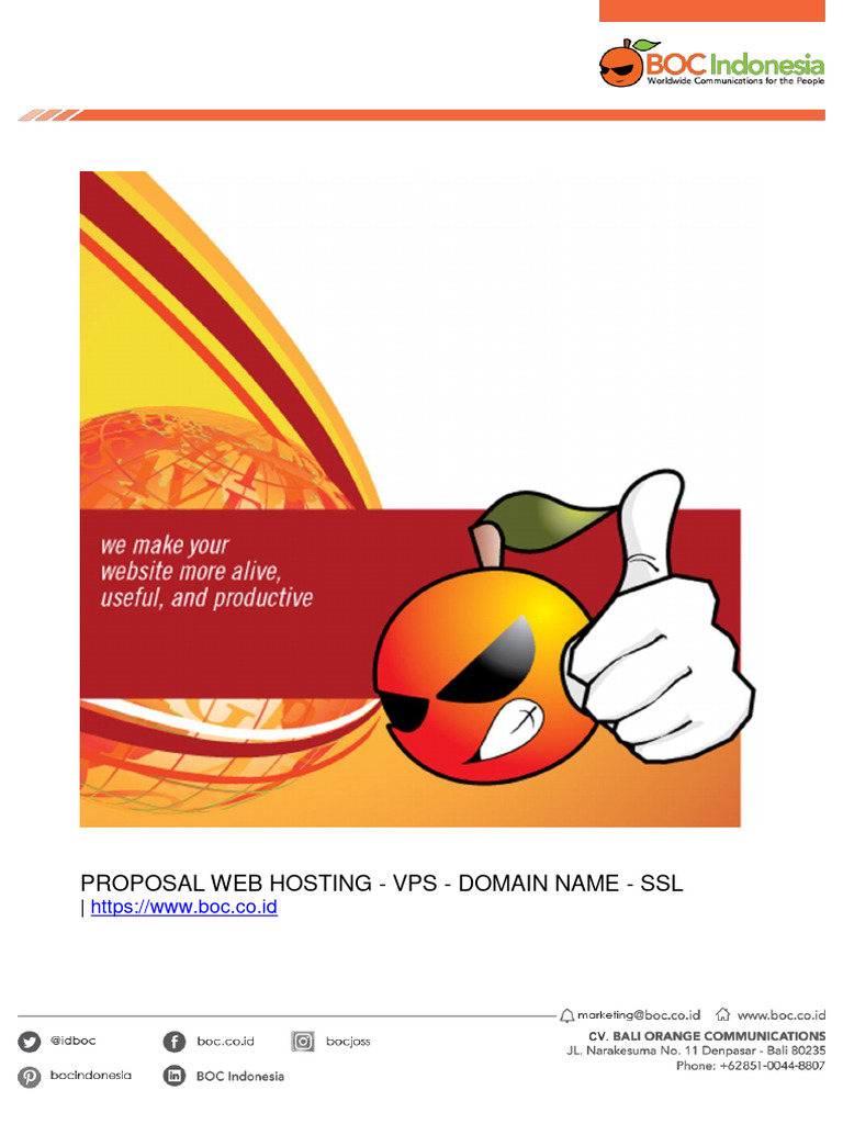 Proposal Domain Hosting | PDF