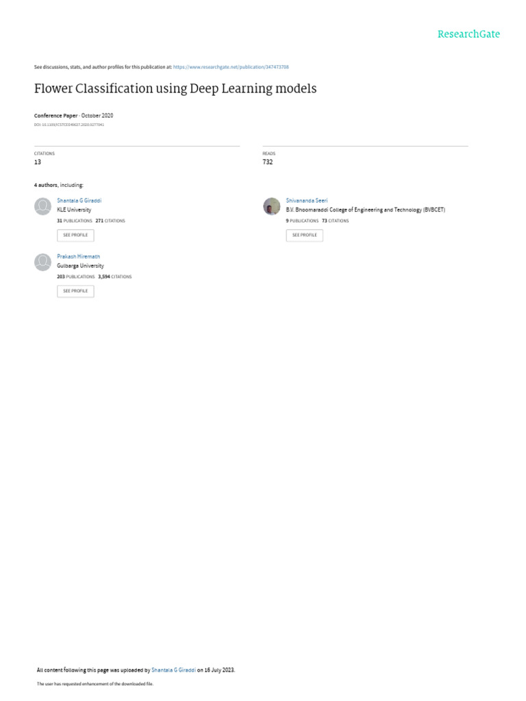 Flower Classification Ieee Pdf Artificial Neural Network