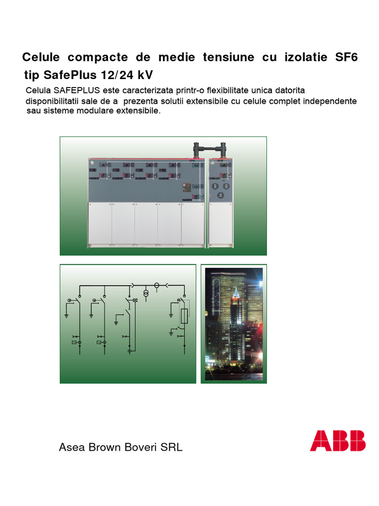 SafePlus 12/24 kV Compact Switchgear | PDF | Switch | Electrical ...