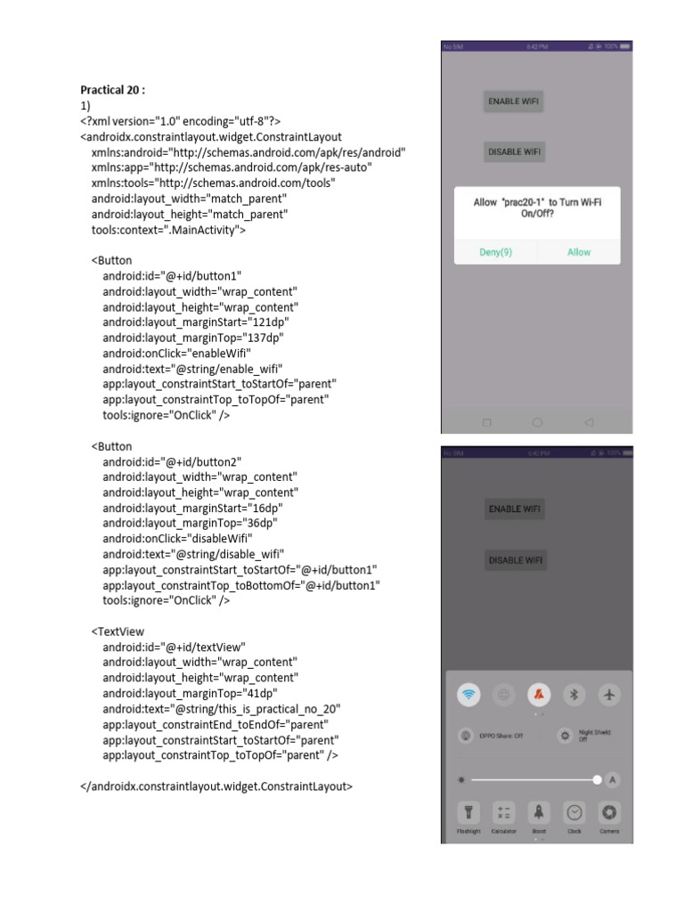 Android XML Layout Examples | PDF | Business | Technology & Engineering