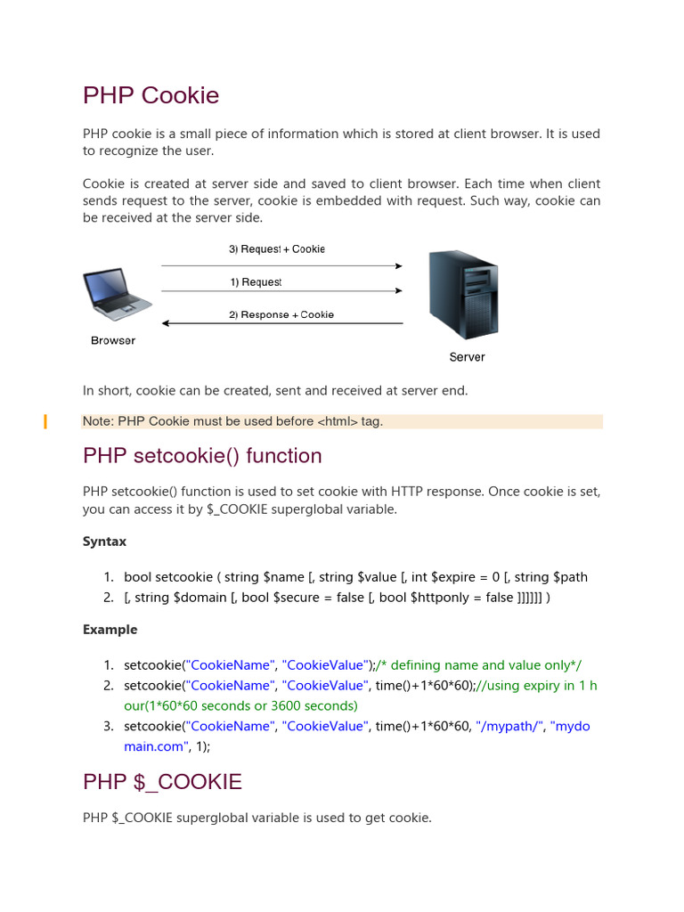 Unit 4 (Session & Cookies) PHP | PDF | Http Cookie | Php