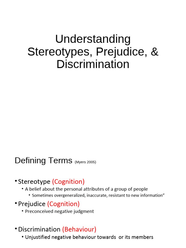 Habdout 1 Topic 2 Week 7 8 Issues in Icc | PDF | Stereotypes | Prejudices