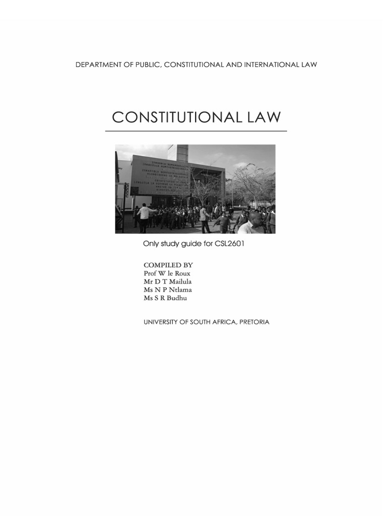 Constitutional Law Study Guide | PDF | Knowledge | Case Law