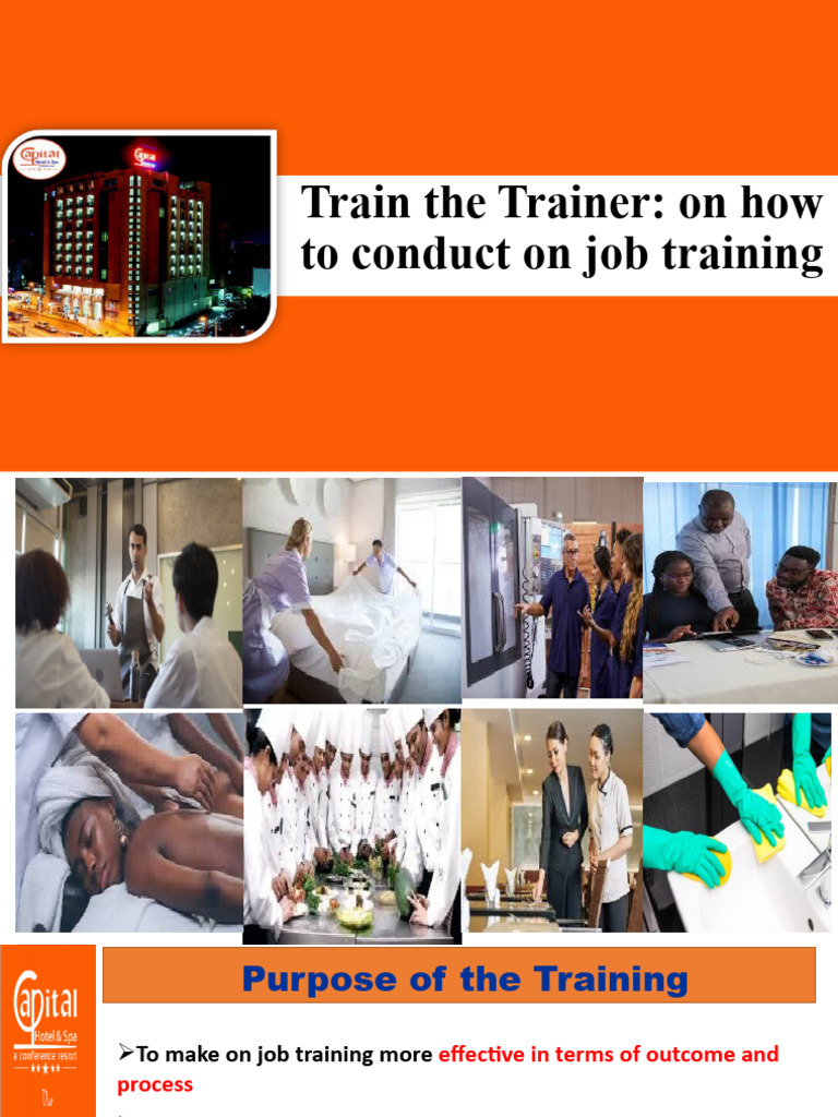 Train The Trainer On Job Training | PDF | Learning | Adult Education