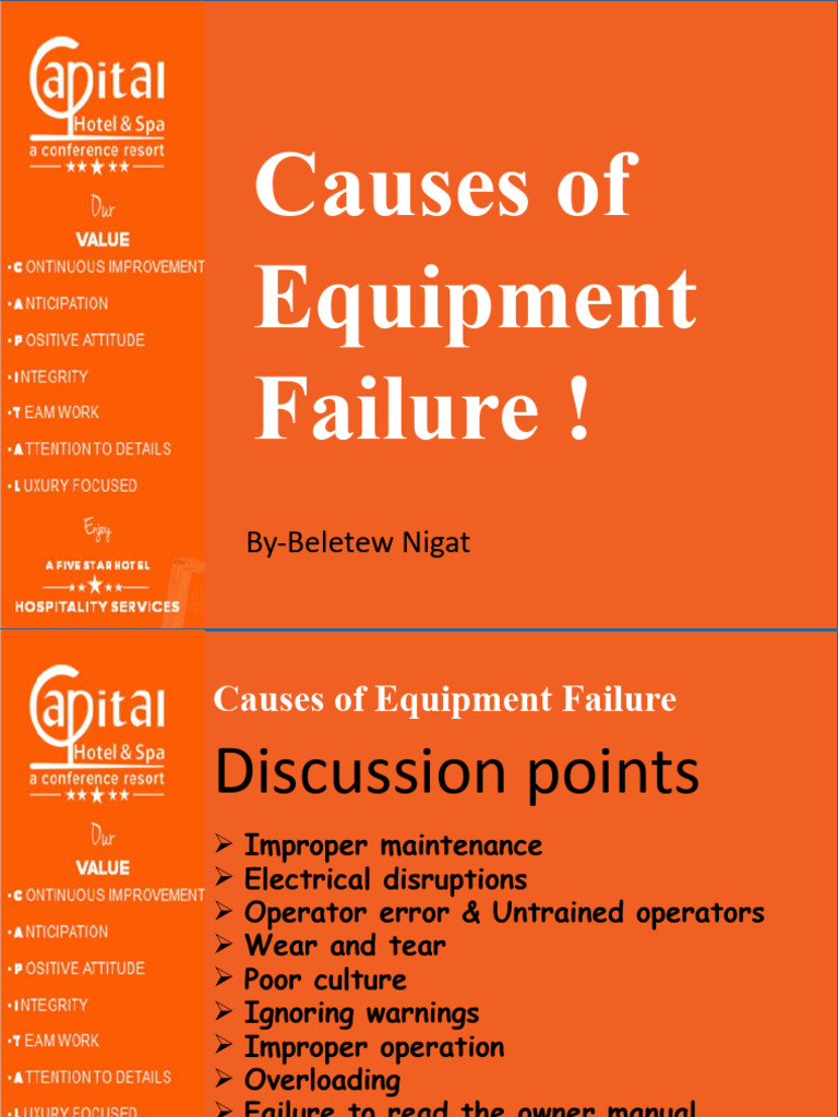 Causes of Equipment Failure | PDF | Reliability Engineering