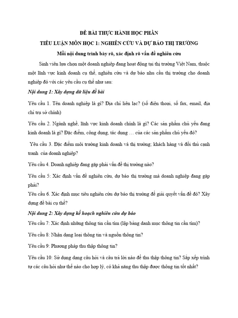 ĐỀ BÀI THỰC HÀNH TL1 | PDF