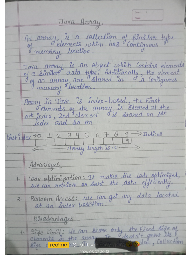 Array and Wrapper Class | PDF