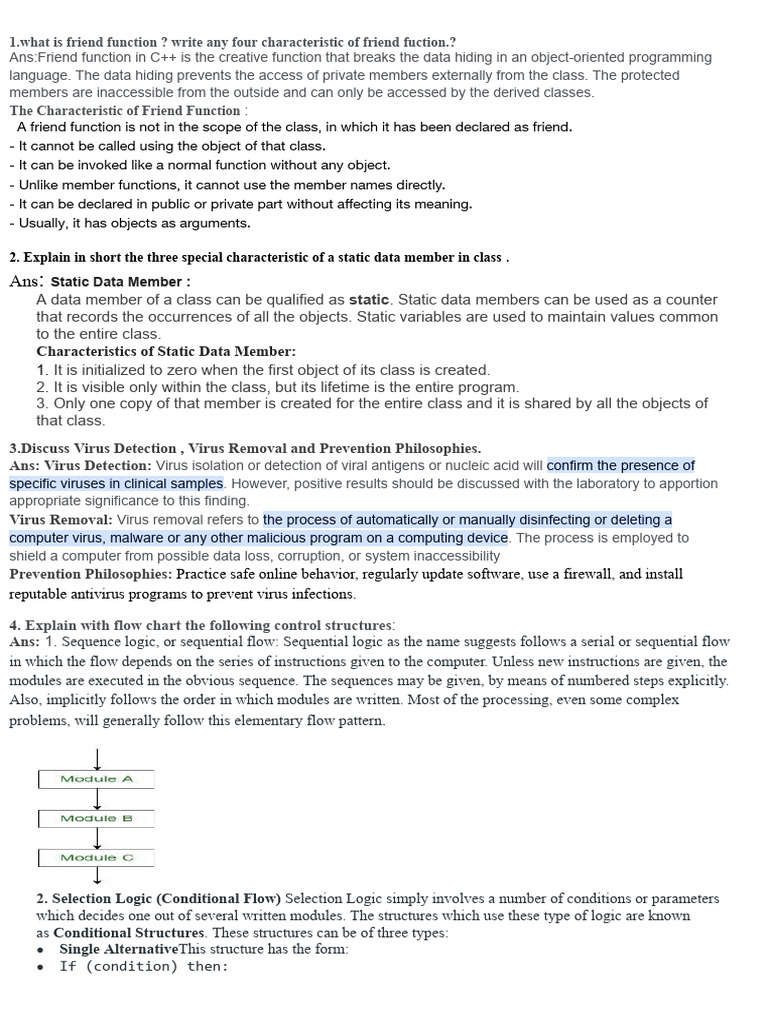 Computer Science Paper 1 | Download Free PDF | Html Element | Inheritance (Object Oriented ...
