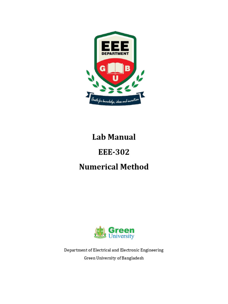 Numerical Method V2 | PDF | Numerical Analysis | Matlab Numerical Method V2 | PDF | Numerical Analysis | Matlab