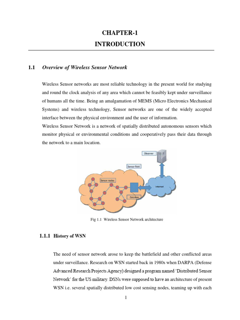Chapter 1 | PDF | Wireless Sensor Network | Computer Network