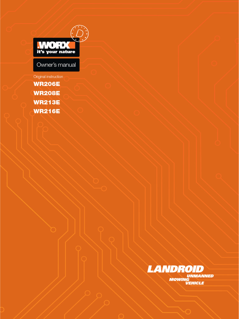 En-User Manual - Wr206e Wr208e Wr213e Wr216e-20230512 | PDF | Lawn ...
