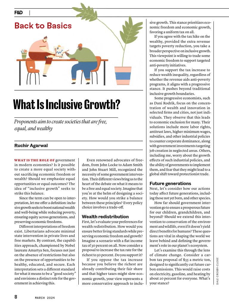 What Is Inclusive Growth | PDF | Poverty Reduction | Taxes