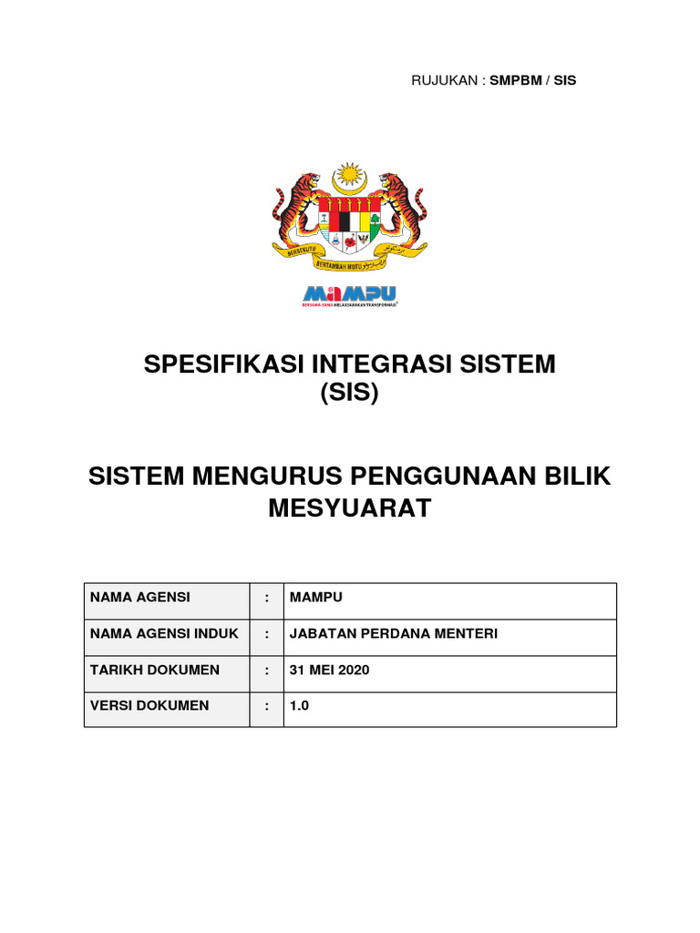 d08 Dokumen Spesifikasi Integrasi Sistem | PDF