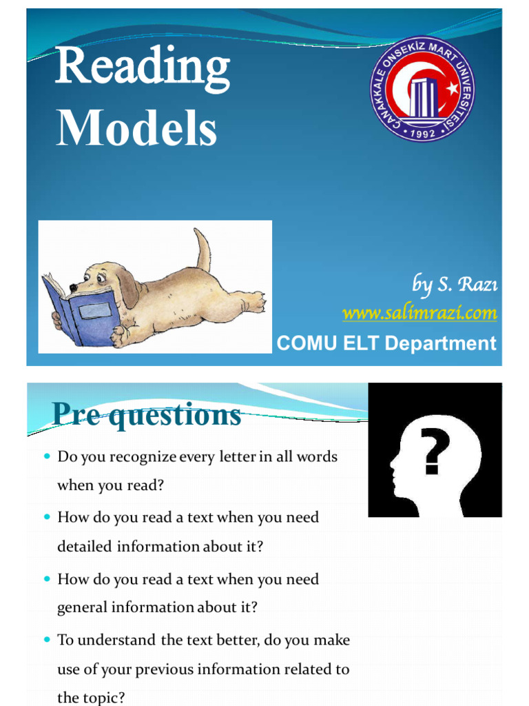 Understanding Reading Models Explained | PDF | Reading Comprehension ...