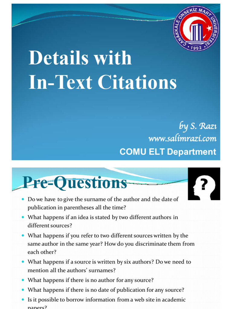 Week 11 ARAW1 Details With In-Text Citations | PDF | Metacognition ...