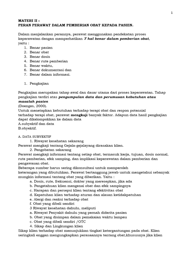 A.peran Perawat Dan Hak Pasien (Materi Ii PBM 3, 4) | PDF | Sains & Matematika
