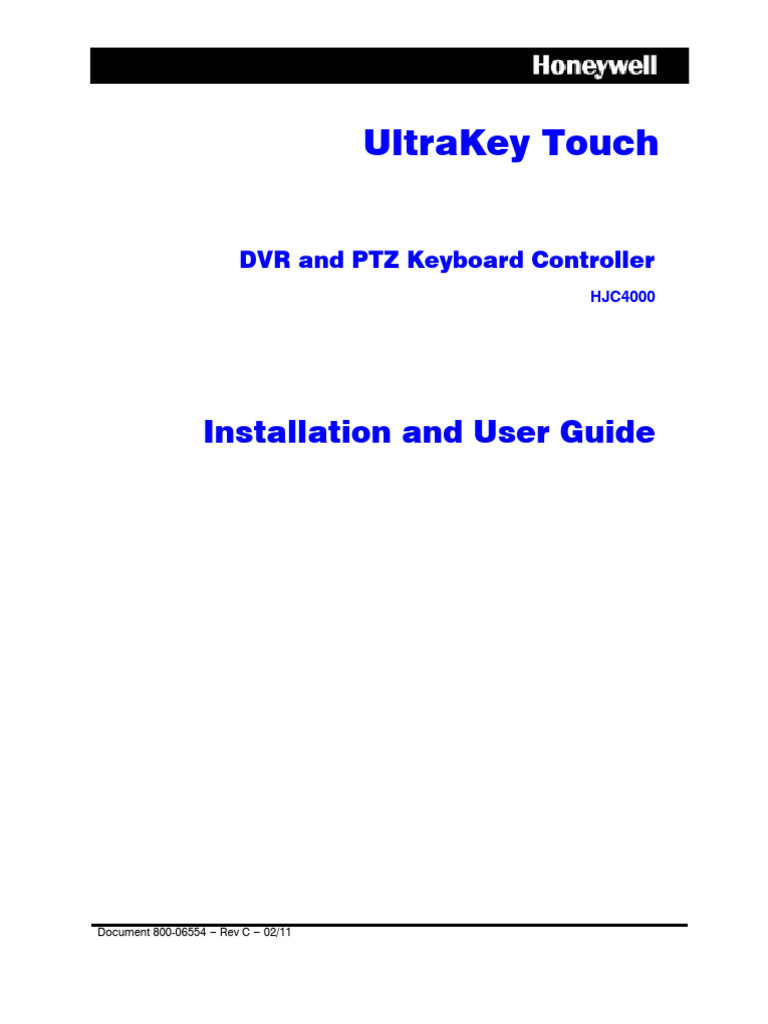 UltraKey Touch HJC4000 Installation and User Guide PDF | PDF | Radio ...