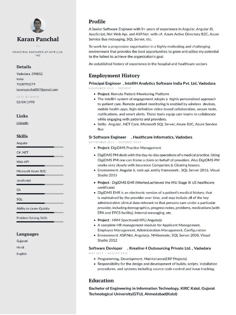 Karan - Principal Engineer | PDF