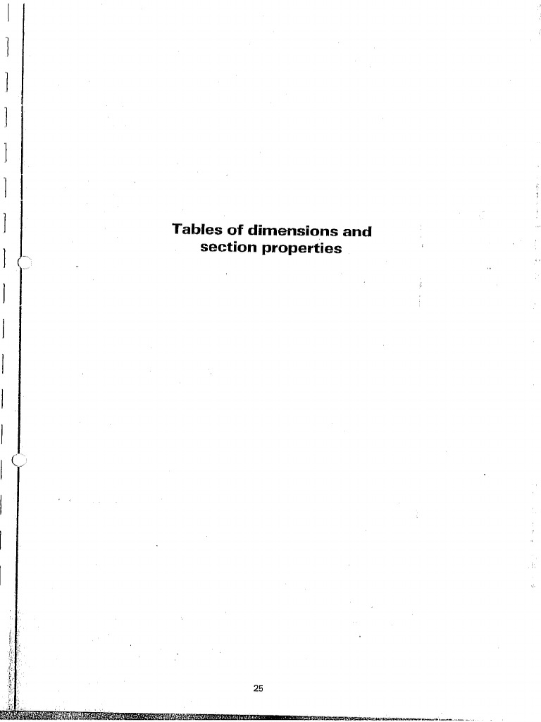 01 Dimensions & Section Properties of Standard Steel Sections | PDF