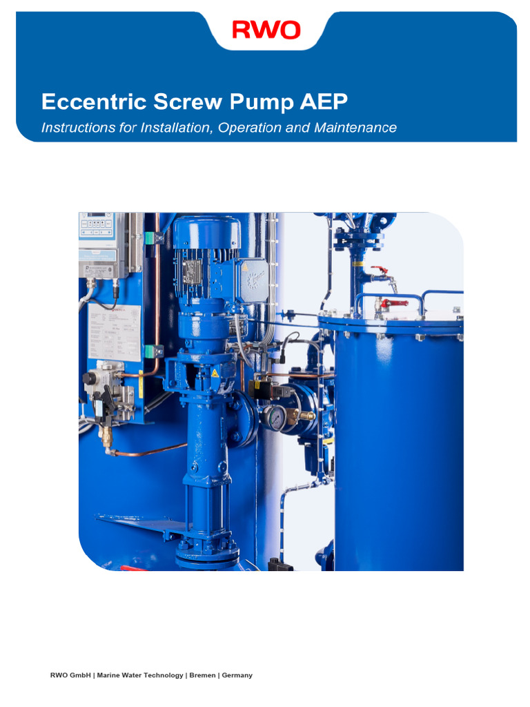 3.3 - AEP-2 - Operating, Maintenance Manual - EN - Rev 2.0 | PDF | Pump ...