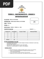 Grade 4 Maths Term 2 Exam | PDF