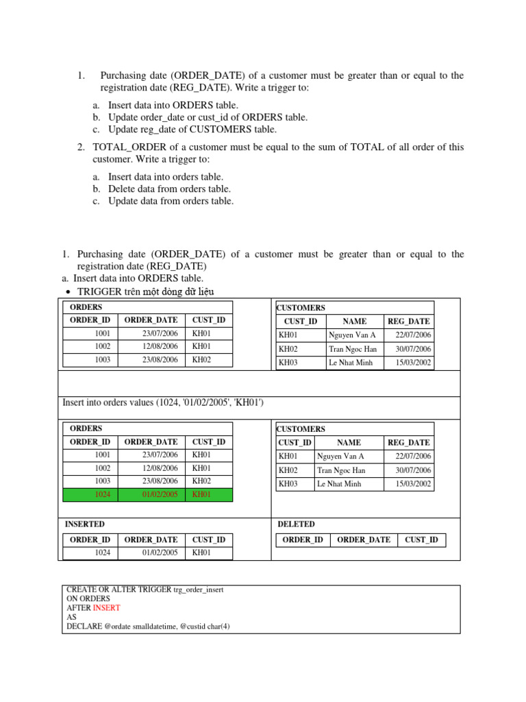 trigger | PDF | Databases | Sql