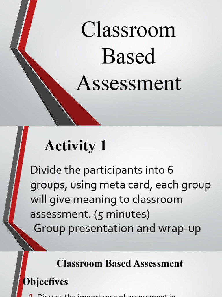 Classroom Assessment Strategies Explained | PDF | Educational ...