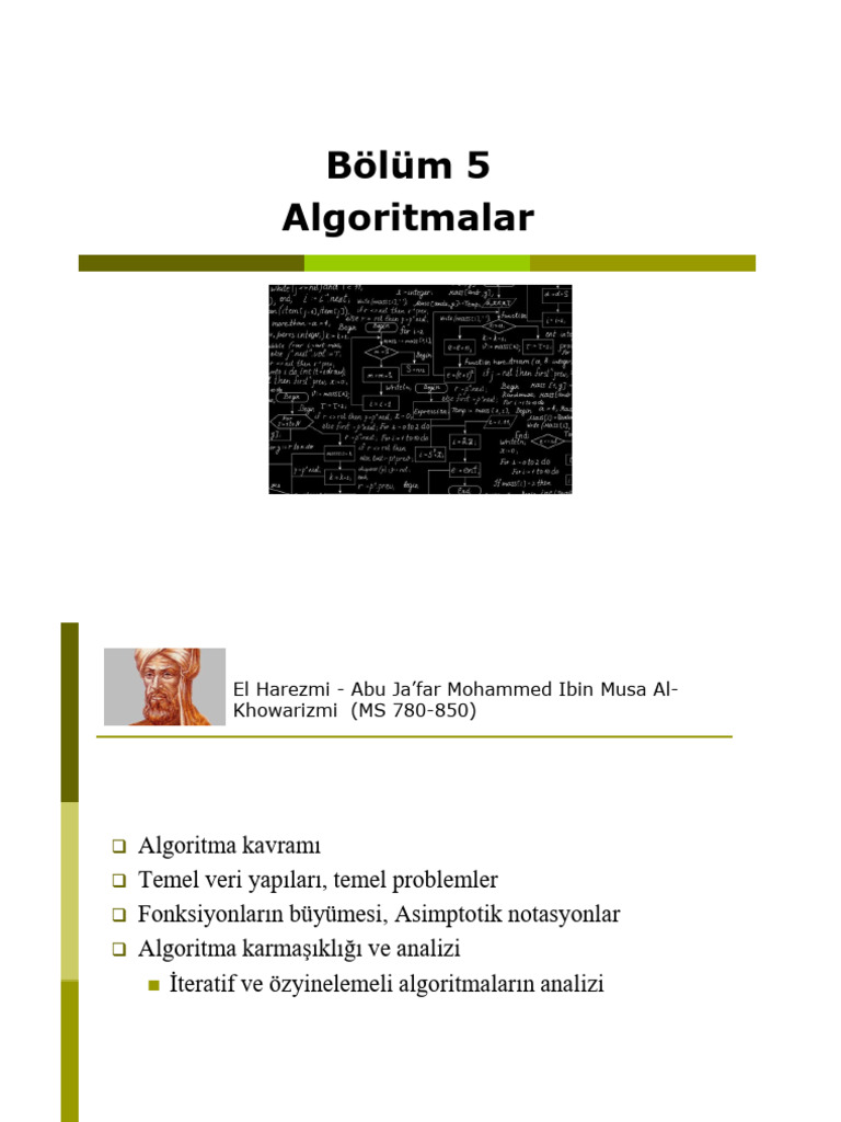 Ayrık Matematik-Bölüm 5-Algoritmalar | PDF